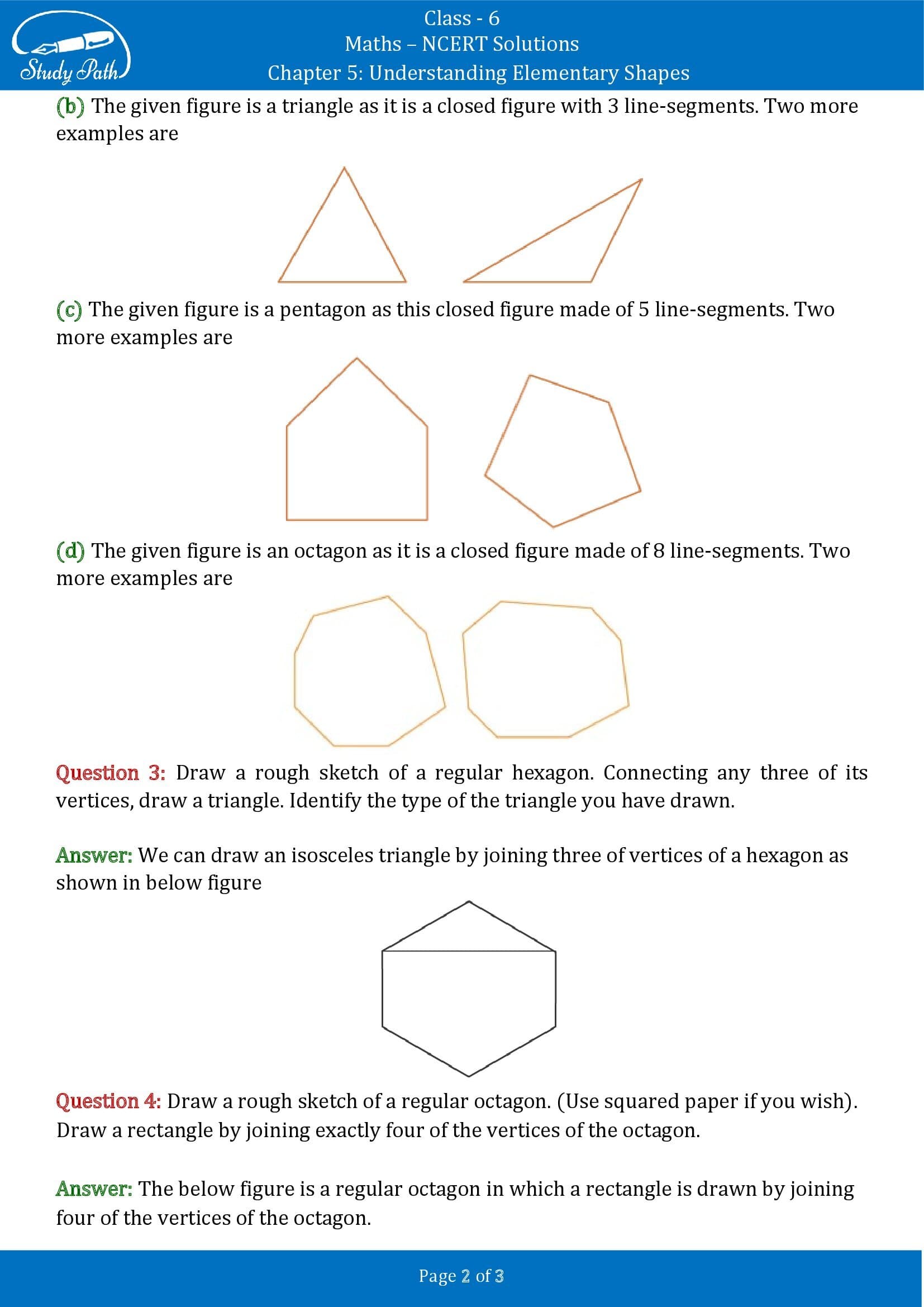 Class 6 Maths Exercise 5 8 Chapter 5 Understanding Elementary Shapes